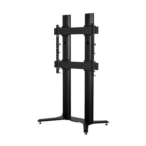 B-Tech BT8709/B Premium Freestanding Single Screen Twin Column Stand ...